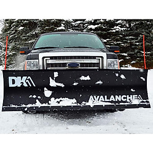 DK2 AVAL8219 Universal SUV/Truck Heavy Duty Snow Plow Kit 82 x 19 x 2 Inch Receiver Mount, Black
