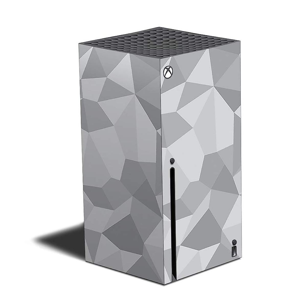 MightySkins Skin Compatible with Xbox Series X - Gray Polygon | Protective, Durable, and Unique Vinyl Decal wrap Cover | Easy to Apply and Change Styles | Made in The USA (MIXBSERX-Gray Polygon)