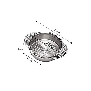Stainless Steel Food Tin Strainer, Can Press Strainer, Best for Canned Tuna
