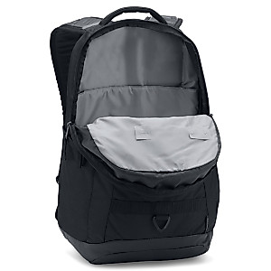 Under Armour Big Logo 5.0 Backpack, Black (001)/Silver, One Size Fits All