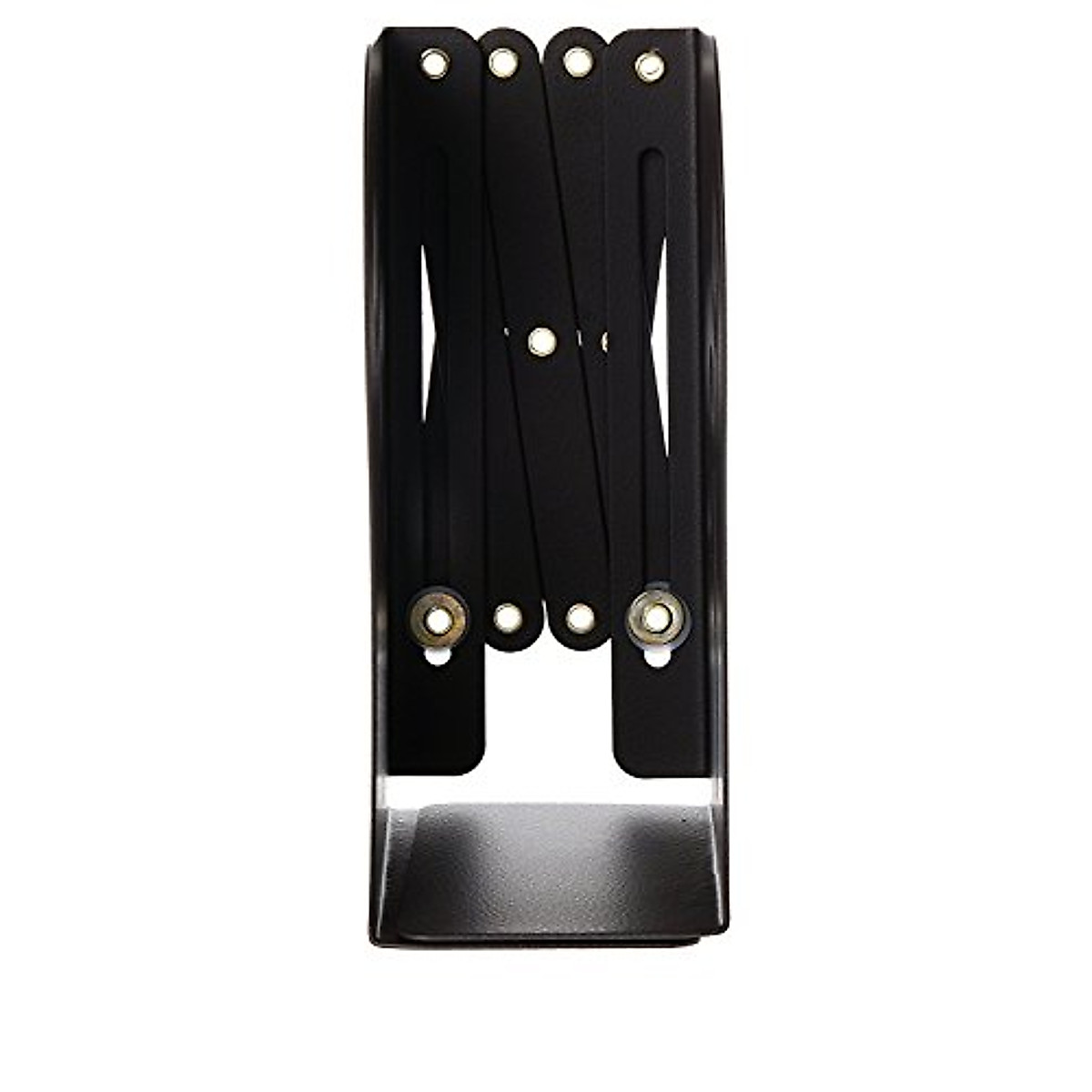 Y-H Decorative Metal Iron Bookends,Holder Stand Desk Heavy Duty Nonskid Adjustable Bookend (Black)