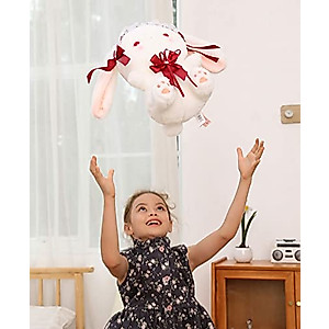 YOMOTREE Stuffed Animal Doll Plush Toys, Plushie Animal Toys, Cute Plush Animals, Lolita Bunny 13.7 Inches, Children's Gifts Rabbit (RED 13.7 Inch)