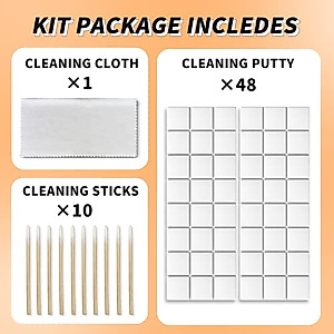 MOLOPPO Cleaning Putty for Apple Airpods, Phone Cleaning Kit, Remove Ear Wax&Dirt&Gunk from Device’s Small Crevices, AirPod Cleaner Kit for Airpods Charging Case/Headphones/Phone/Electronics