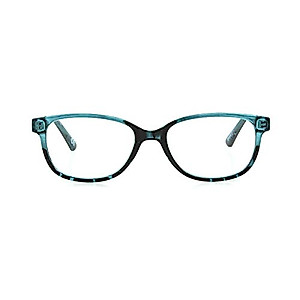 Sofia Vergara x Foster Grant Women's Alicia Reading Glasses Rectangular, Crystal Teal, 50 mm + 2.5