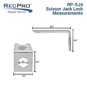 RecPro RV Scissor Jack Nut Lock | Stabilizer Lock | 4 Pack