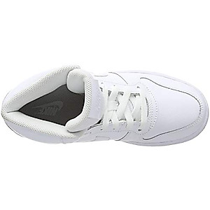 NIKE Women's Basketball Shoes, White White White 100, 8