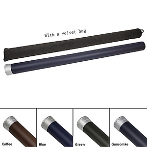 Z Aventik Carbon Fly Fishing Rod Tube(Case) Aluminum Cap – fits Any 9ft 4pcs Fly Rod (Matt Gunsmoke)