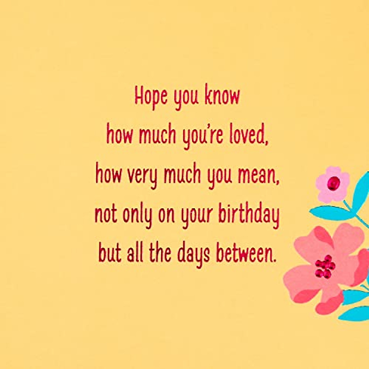 Hallmark Birthday Card for Mom (Gemstone Flowers)