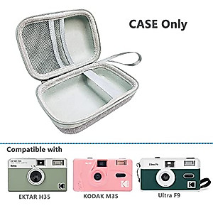 JCHPINE Hard Carrying Case for KODAK EKTAR H35 Half Frame Film Camera, Protective Storage Travel Case for Kodak Ultra F9 M35 Film Camera Accessories (Only Case) (Grey)
