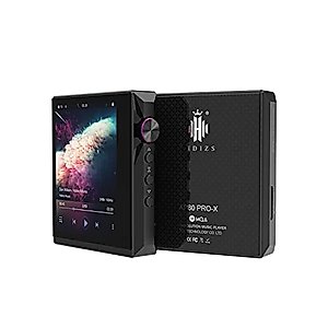 Hidizs AP80 PRO-X Portable Balanced Lossless MQA Bluetooth Music Player with Dual ESS9219C DAC Chips and Supports MQA 8X/LDAC/apt-X/AAC/USB DAC/DSD256/HiBy Link Hi-Res Audio Wireless DAP (Black)