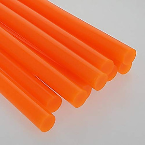 Othmro 20Pcs Hot Glue Sticks 9.8" Length 0.43" Dia Glue Sticks Bulk, Hot Glue Gun Refill Sticks, Hot Melt Adhesive Glue Stick All-Purpose Dual Temp Glue Sticks (Orange)
