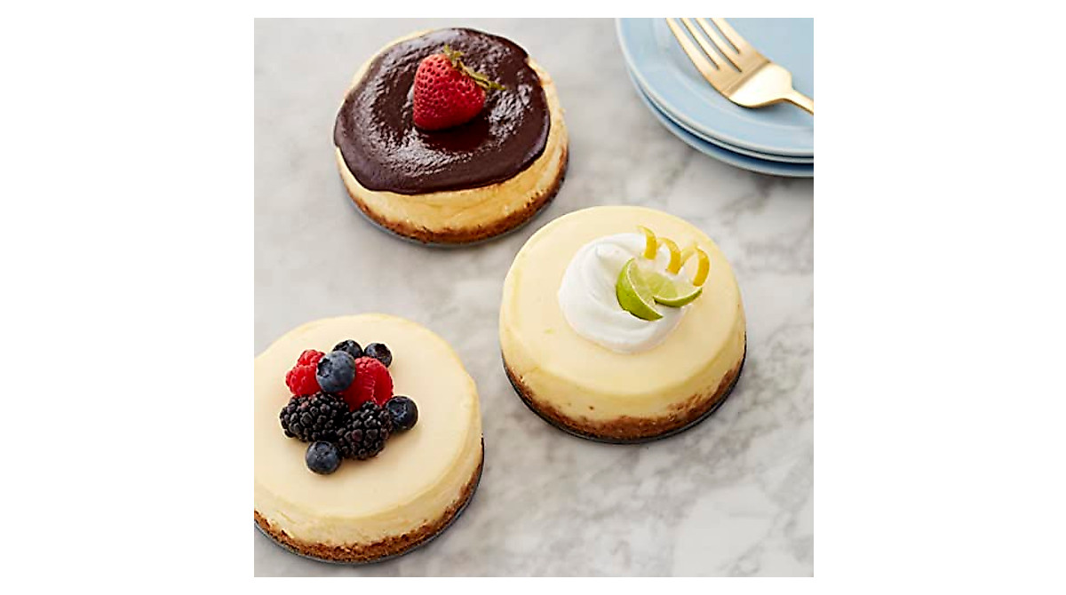 Wilton 4-Inch Mini Springform Pans Set for Cheesecakes & More