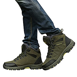 JUMESGU Warehouse Deals Today Men's Boots Hiking Boots for Men Casual Boots Mens Water-Resistant Chukka Boots Today
