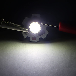 MECCANIXITY COB LED Light Chip Bead 3W 280lm 6000-6500K 20mm 5VDC Energy Saving Bulb for Spotlight Floodlight Replacement White 5Pcs