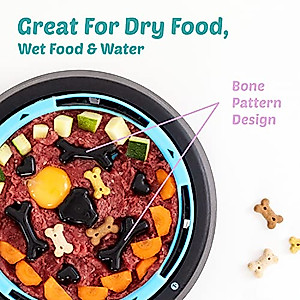 Paw Place Slow Feeder Dog Bowls Small Breed- Adjustable Slow Eating Dog Bowl Slow Feed Bowl