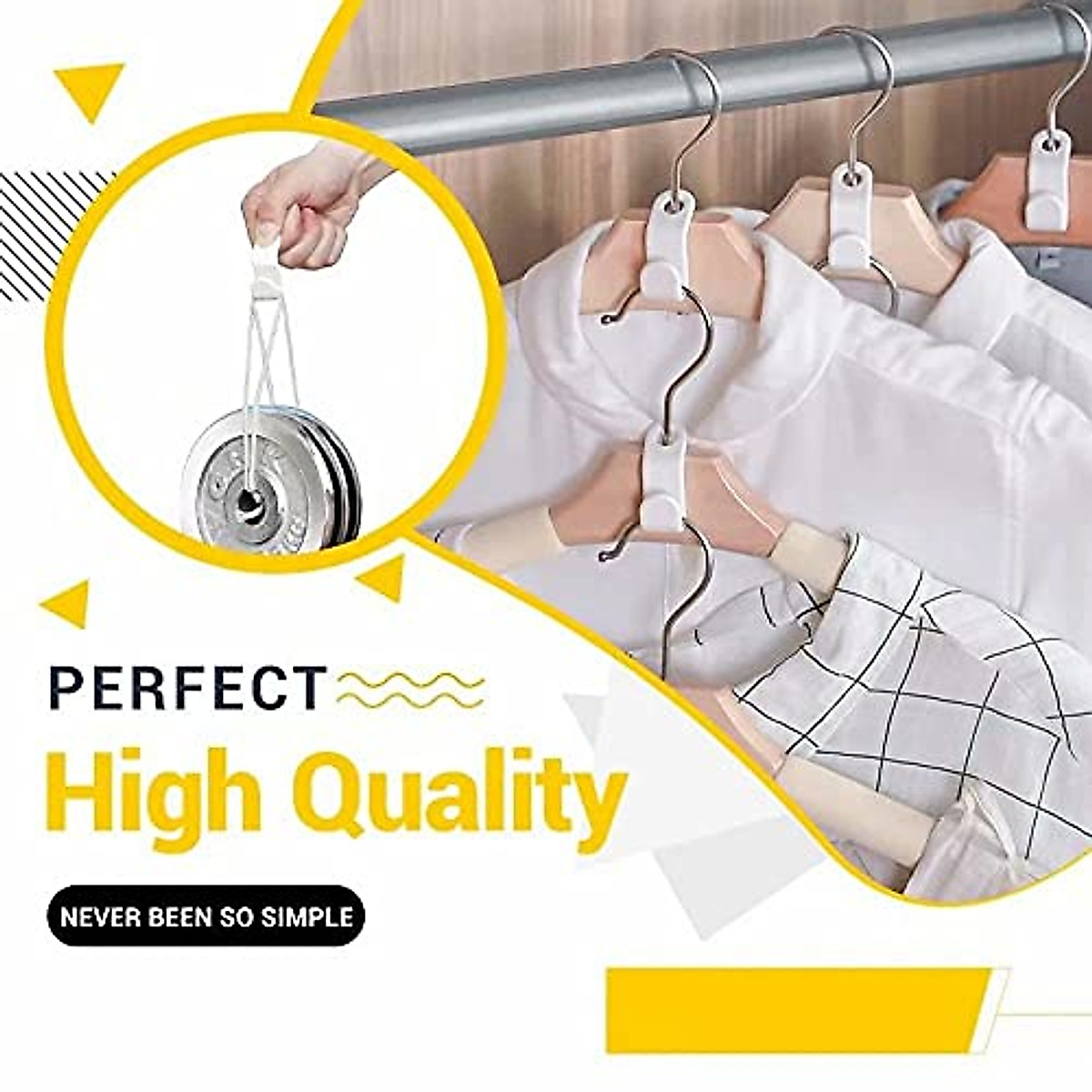 Hirundo Clothes Hanger Connector Hooks-12 Pcs