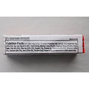 Trader Joe's Belgian Dark Chocolate Bars 3 Variety Pack - Total 9 Bars, 1.7 ounces