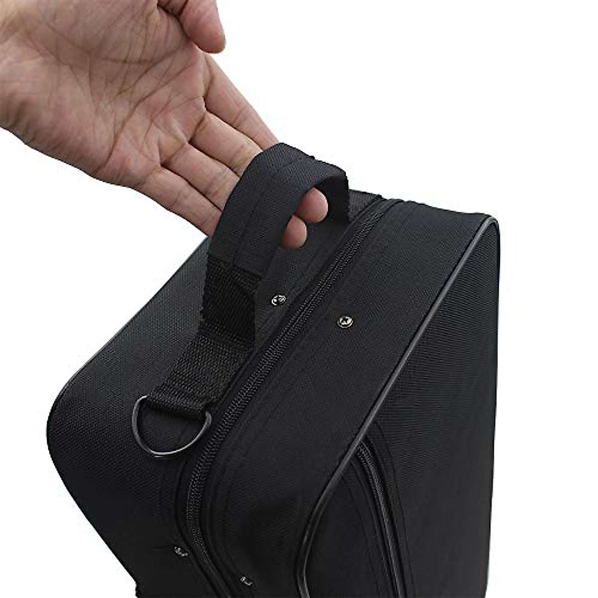 Trumpet Lightweight Case,Oxford Cloth Trumpet Box with Straps Black