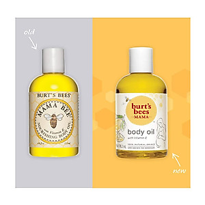 Burt's Bees Mama Bee Nourishing Oil With Vitamin E, 4 Fl Oz (Pack of 3)