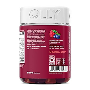 OLLY Women's Multivitamin Gummy, Vitamins A, D, C, E, Biotin, Folic Acid, Adult Chewable Vitamin, Berry Flavor, 65 Day Supply - 130 Count (Packaging May Vary)