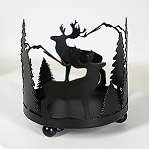 Bothyi Votive Candle Holder, Metal Candlestick, Romantic Decorative Candelabra Candle Stand for Dining Table Party Wedding Decor Gift, Deer