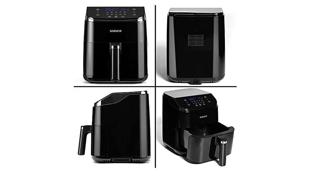 Sakuchi 5.8Qt Air Fryer - 10-in-1 Digital Cooker