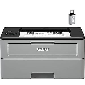 Brother HL-L23 50DW Series Compact Wireless Monochrome Laser Printer - Mobile Printing - Auto Duplex Printing - Up to 32 Pages/min - Up to 250 Sheet Paper - 1-line LCD Display + USB-C Adapter