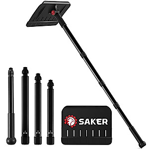 Saker Collapsible Snow Removal & Ice Scraper Kit-Extendable Ice Scraper|Extendable Grip Snow Scraper, Magical Car Windshield Ice Snow Remover Scraper Tool