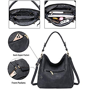 Hobo Handbags for Women Large Designer Ladies Hobo bag Bucket Purse