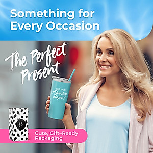and So The Adventure Begins - Personalized Insulated Coffee Tumbler with Lid – Stainless Steel Insulated Travel Mug with Straw – Graduation, Promotion, Going Away, Job Change - Adventure Awaits