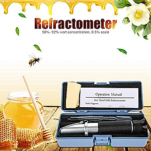 VOLDAX 58~92% Wort Specific Gravity Refractometer Beer Fruit Wine Sugar Test Beer Test Refractometer