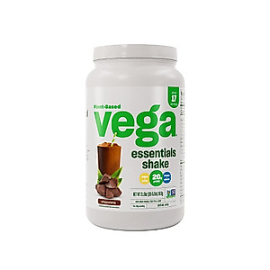 Vega Essentials Plant Based Protein Powder, Chocolate - Vegan, Superfood, Vitamins, Antioxidants, Keto, Low Carb, Dairy Free, Gluten Free, Pea Protein for Women & Men, 1.4 lbs (Packaging May Vary)