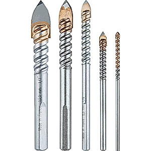 Makita B-68993 5 Pc. Assorted Glass and Tile Bit Set