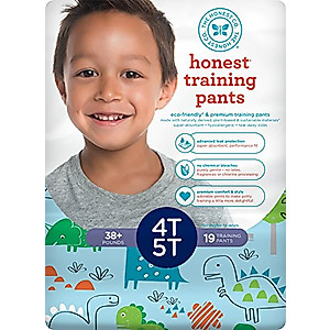 The Honest Company Disposable Training Pants, Dinosaurs, 4T/5T, 19 ct