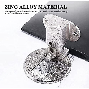 Magnetic Door Stop, Magnetic Door Stoppers for Bottom of Door, Adhesive No Drilling, Protect The Door from Collision When Opened (Silver 1)