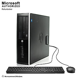 HP Elite PC Desktop Computer Package - Intel Quad Core i5 3.1GHz, 8GB RAM, 500GB, 19inch LCD Monitor, Keyboard, Mouse, DVD, WiFi Adapter, Windows 10 Professional (Renewed)