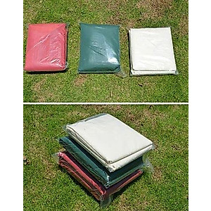 DockMoor 118"x118" Gazebo Canopy Top Replacement 10x10 Canopy Cover 2 Tier (Green-Wave Edge)