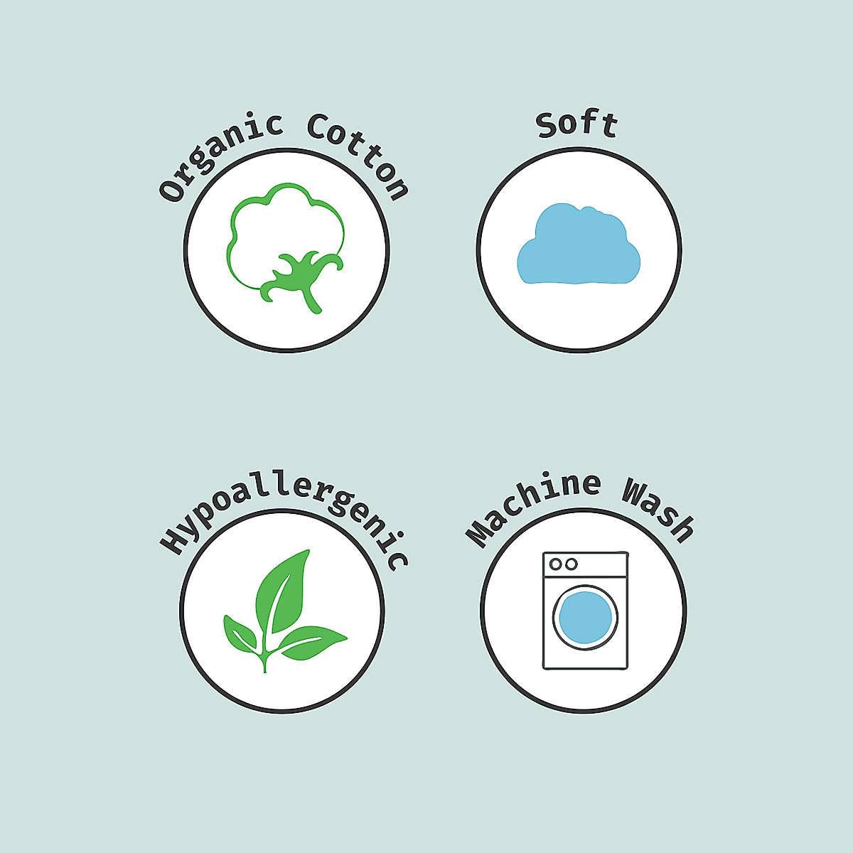 Changing Pad Cover | 100% Organic Jersey Cotton | 16X32 | 2 Pack | Unisex Soft Hypoallergenic | Gift for Boy or Girl