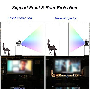 Ochine Projector Screen Home Projection Movies Screen Outdoor Indoor Support Double Sided Projection Foldable Anti-Crease Portable Home Theater Screens for Home, Party, Office, Classroom