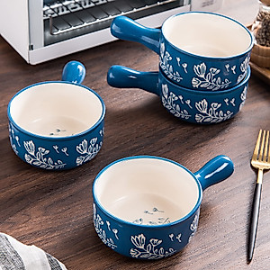 Wisenvoy French Onion Soup Crocks Oven Safe Soup Bowls with Handles Soup Bowls