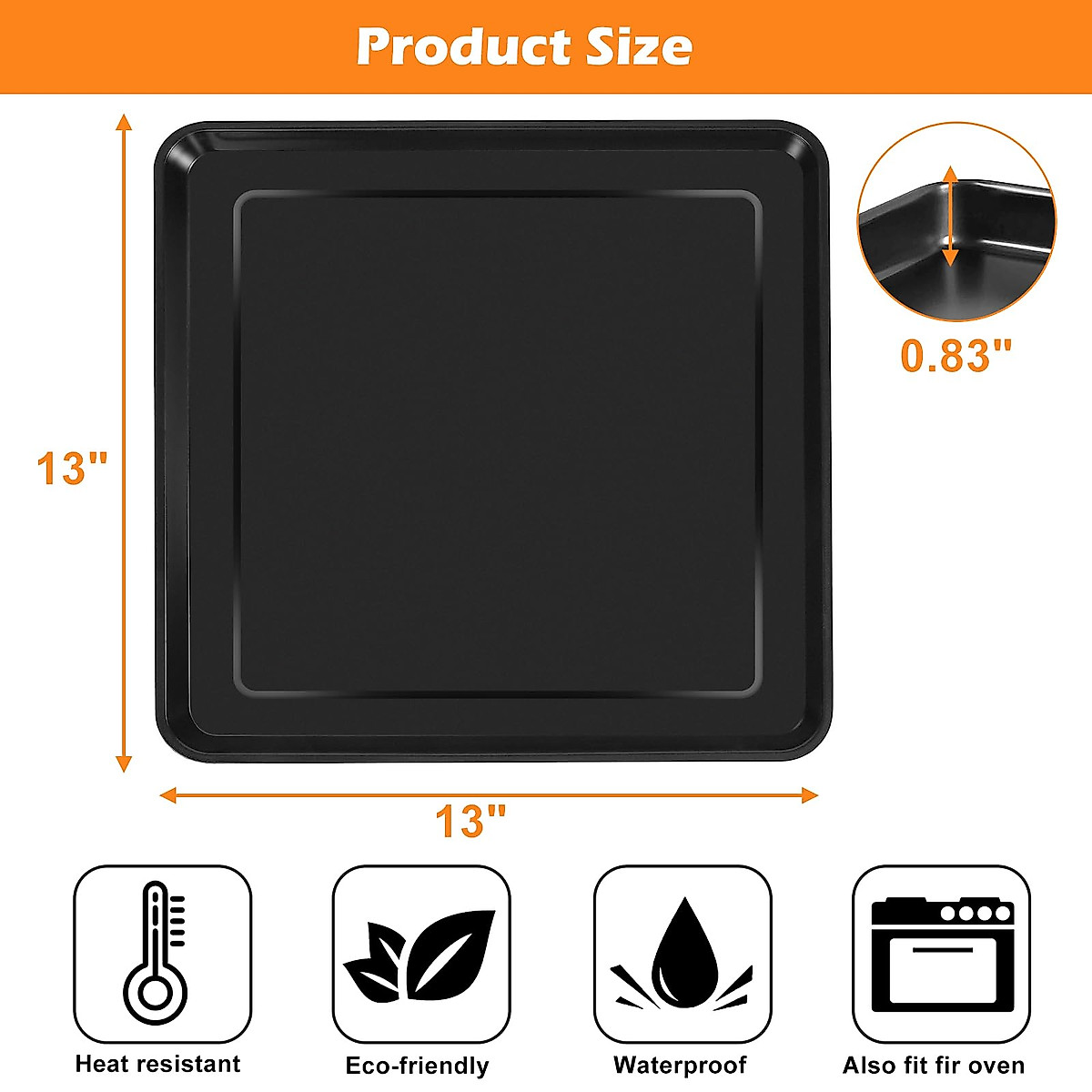 Air Fryer Grill Pan for Ninja Foodi SP101 Digital Air Fryer Countertop Oven, 13 * 13'' Air Fryer Grill Plate Crisper Plate Rack Accessories Replacement Parts Tray for Ninja Foodi SP100 SP1001C SP201
