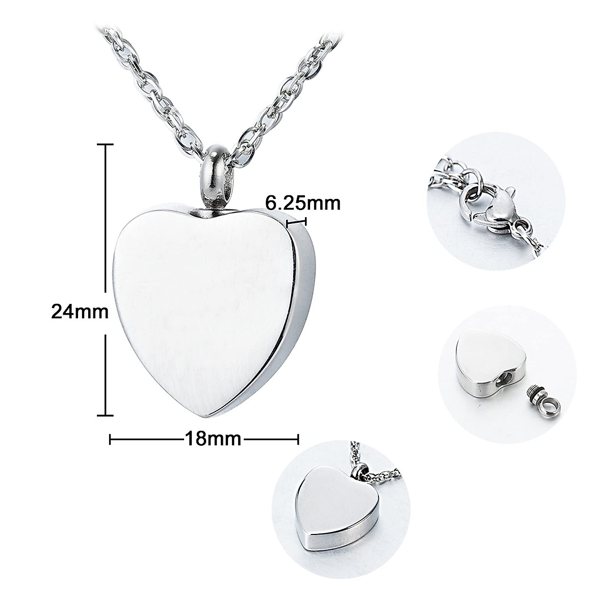 Cremation Ashes locket My Niece My Friend with Birthstone Engraving Keepsake Memorial Urn Necklace