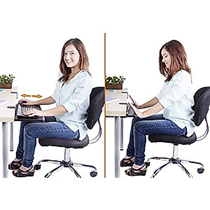Stand Steady Clamp On Keyboard Tray | Keyboard Shelf - Small Size - Easy Install - No Need to Drill into Desk! Retractable to Slide Under Desktop | Great for Home or Office!