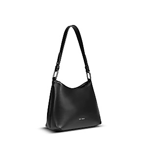 Pixie Mood Sara 9 x 7.5 Vegan Leather Convertible Crossbody Shoulder Bag, Black