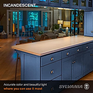 SYLVANIA Mini-Floodlight Incandescent Bulb, 40W R14, Medium Base, Reflector, 185 Lumens, 2850K, 120V, Frosted, Soft White - 1 Pack (14819)