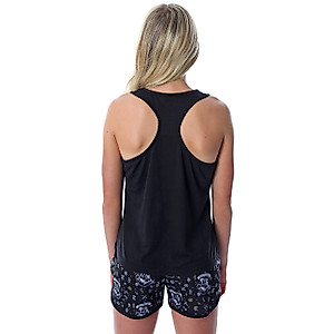 Harry Potter Women's Hogwarts House Racerback Tank Shorts Pajama (Hogwarts, XL)