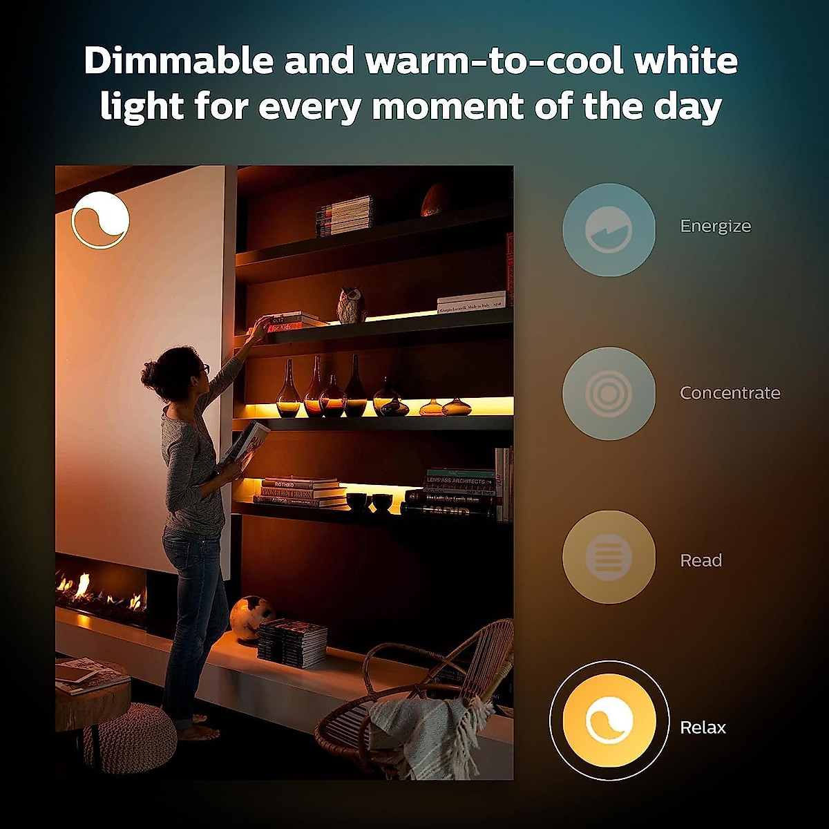 Philips Hue Lightstrip Plus (2m/6ft Base Kit with Plug), Works with Amazon Alexa, Apple Homekit and Google Assistant, Bluetooth Compatible, Single Color Effect