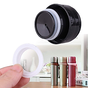 iiniim 10Pcs Replacement Platinum Silicone Gaskets Sealing Rings fits Universal Kinds Mouth for 4.5/5.2cm Cup, Bottle, Cup,Jar White 1.8 inches