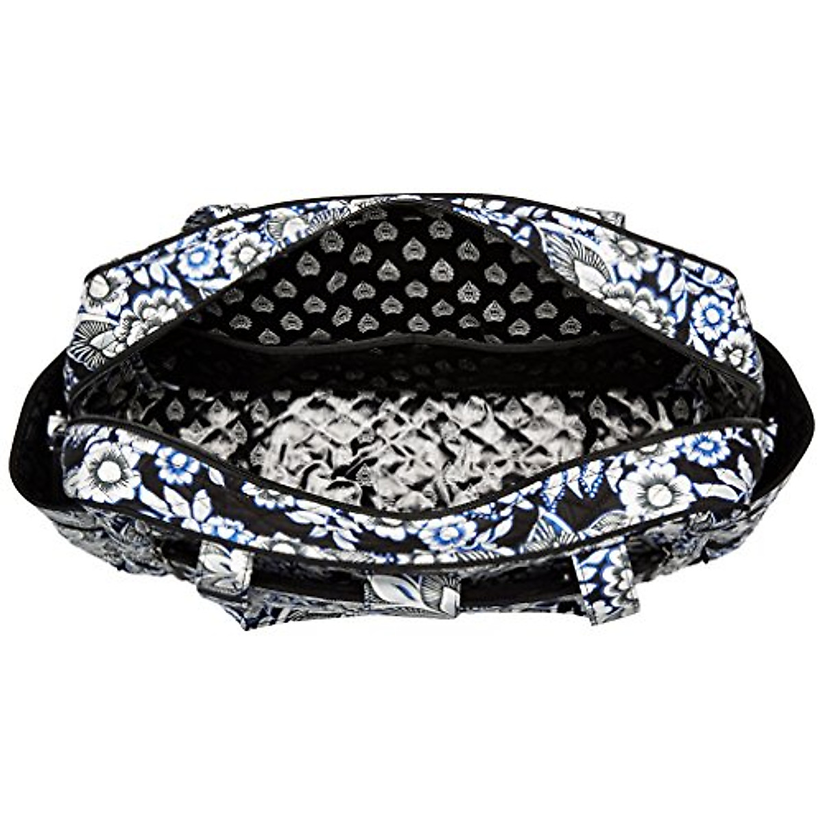 Vera Bradley Women's Cotton Stroll Around Baby Diaper Bag, Snow Lotus, One Size