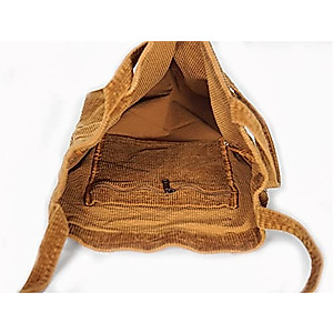 Corduroy Tote Bag for Women Canvas Shoulder Casual Handbags Cute Big Capacity Shopping Bags